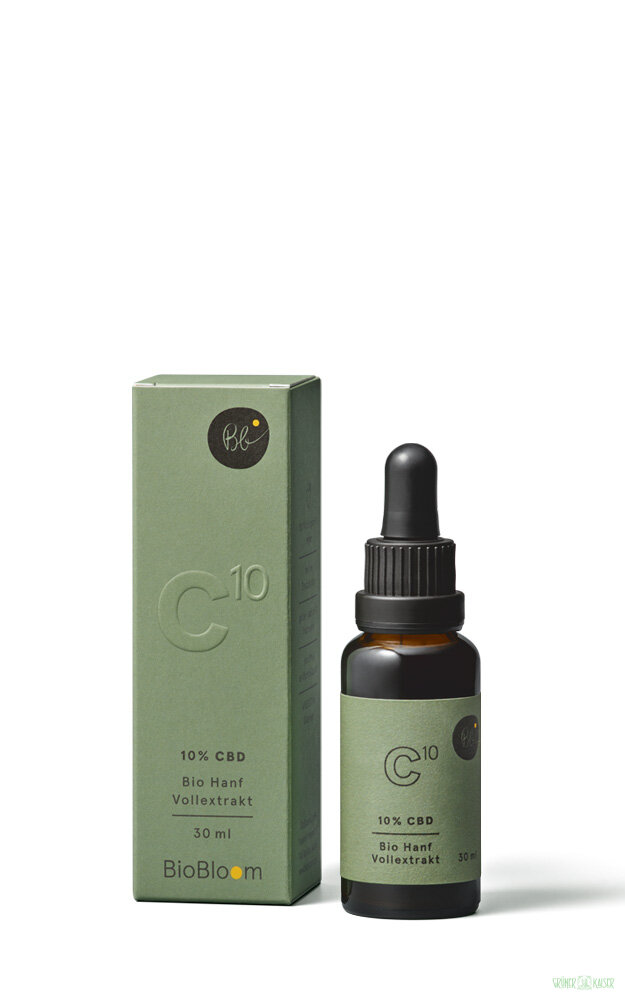 BioBloom 10% Bio CBD Öl 30ml - CBD Hanfprodukte und Growshop - Grüner